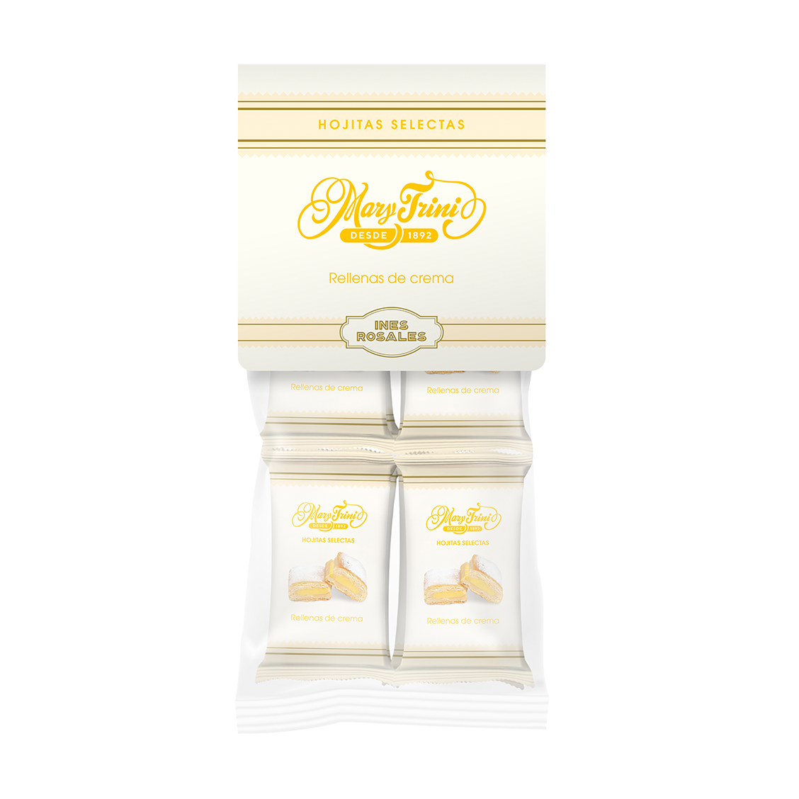 Hojitas Mary Trini gefüllt mit Creme - Inés Rosales